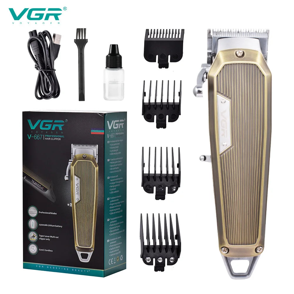 VGR 667 Electric Hair Clipper Professional Personal Care Barber – Beard Air