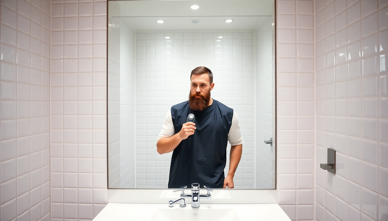 Elevate Your Beard Trimming Game with the Waterproof Beard Shaving Bib ...