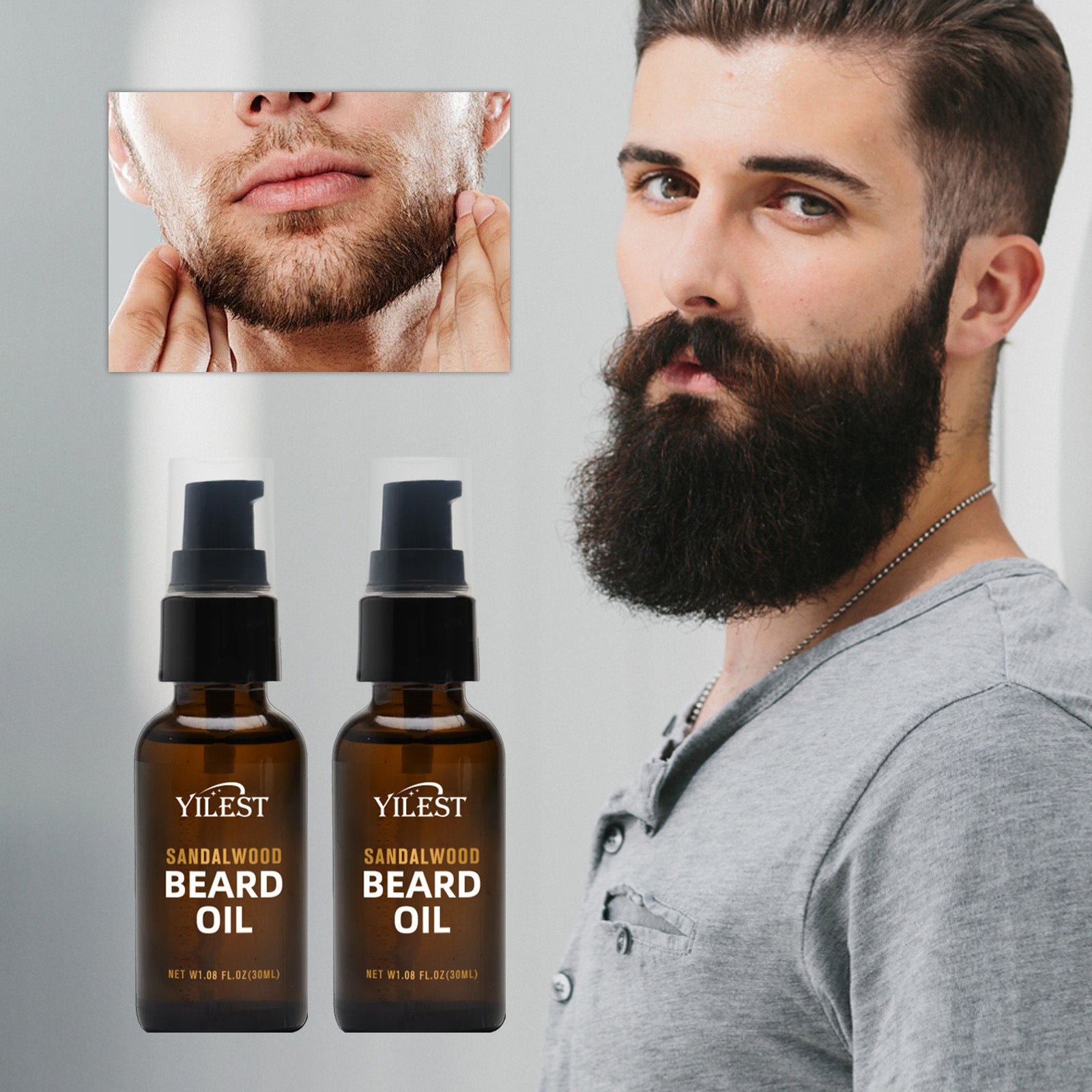 Men's Beard Care 30ml Growth Facial Cleaning – Beard Air