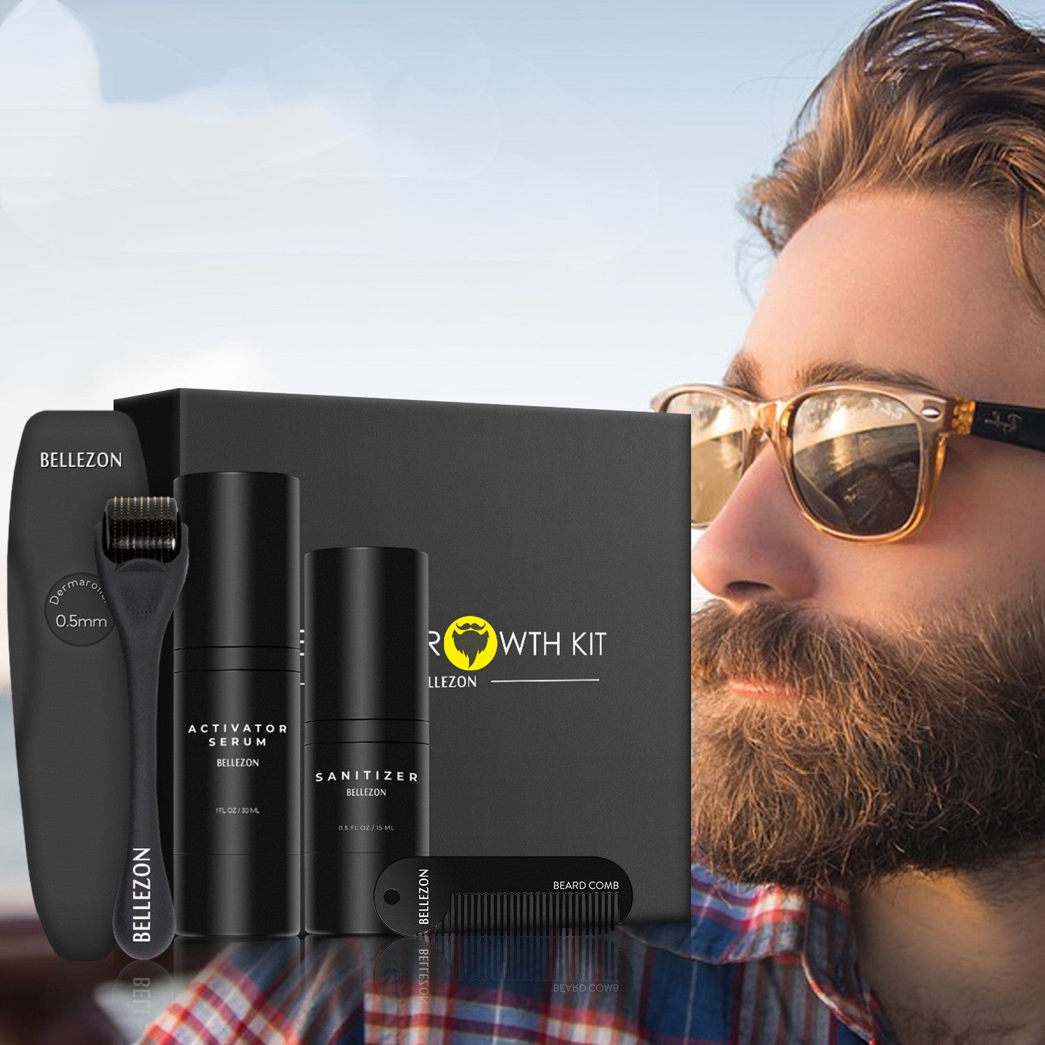 Beard Growth Liquid Beard Care Set – Beard Air