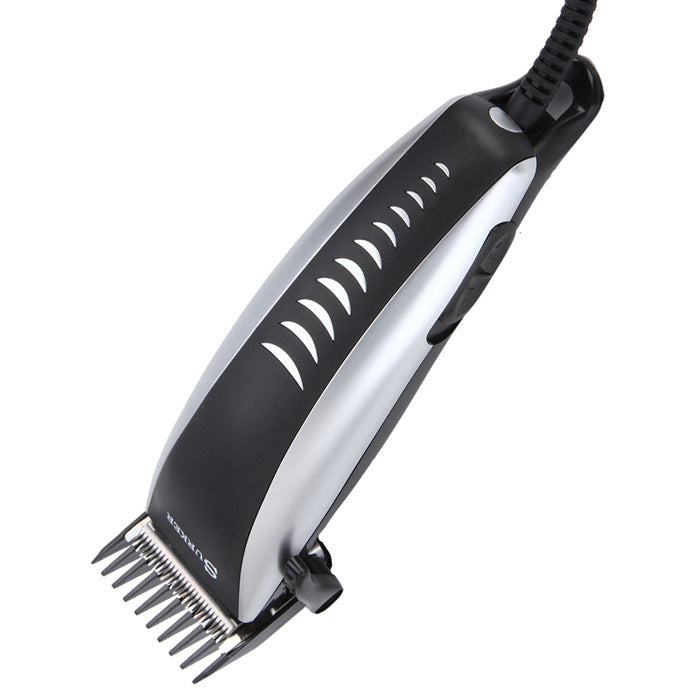 Electric Hair Clipper 12W Metal Body Ceramic Blade Adjustable Length E ...
