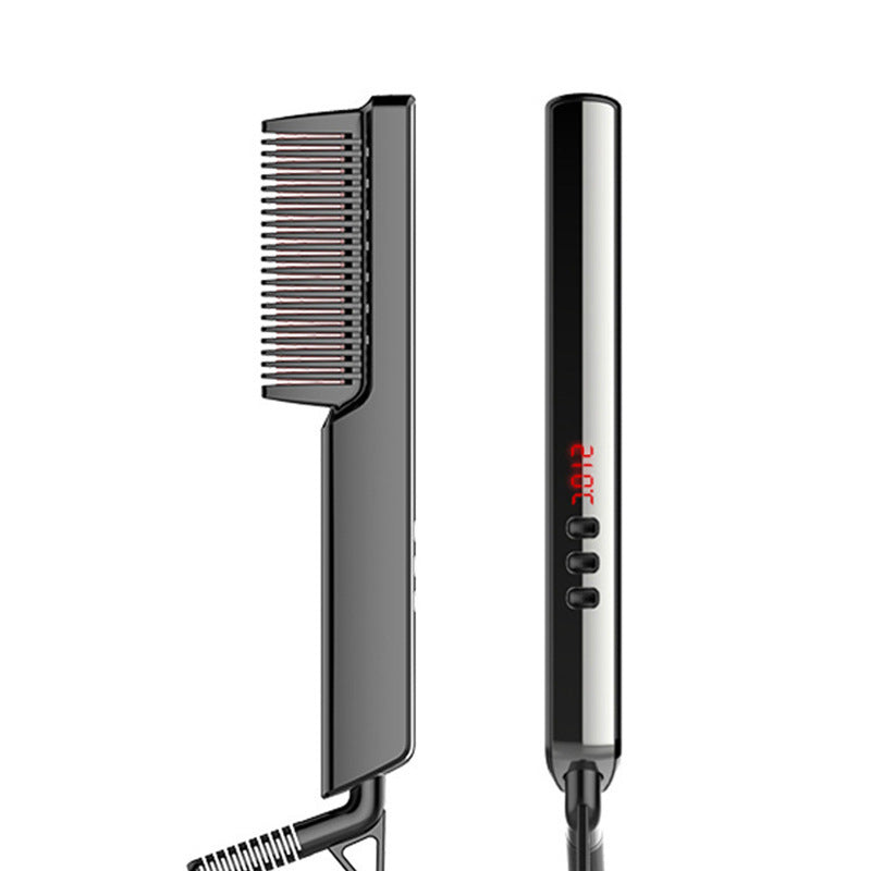 LED Display Anion Straight Hair Comb – Beard Air