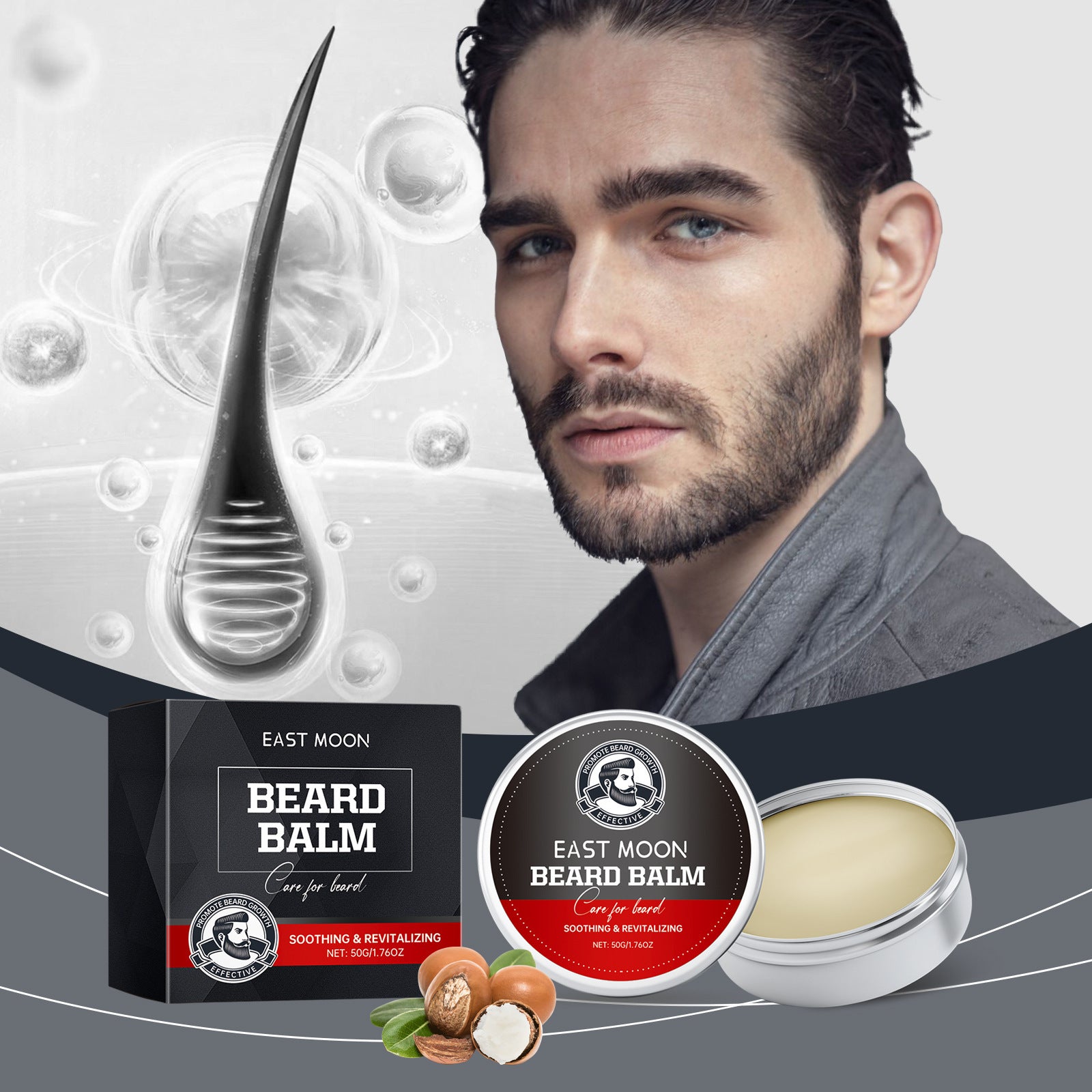 Beard Care Cream Men's Moisturizing And Cleaning – Beard Air