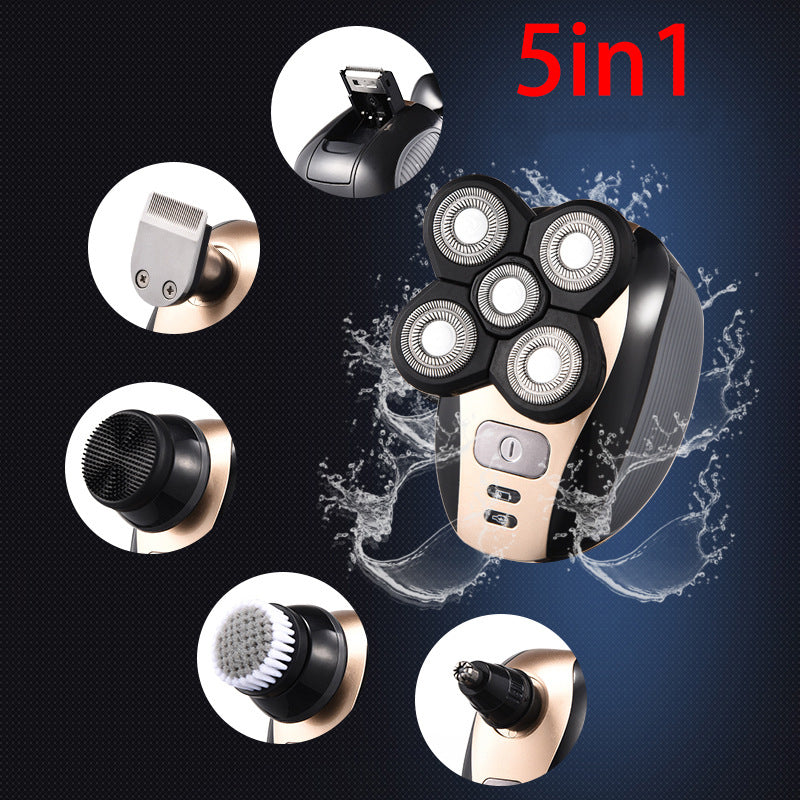 5-Head Electric Shaver 5-In-1 Rechargeable Razor – Beard Air