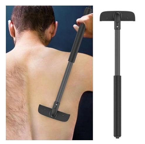 Retractable Back Hair Shaver - Extendable Handle Stainless Steel Blade ...