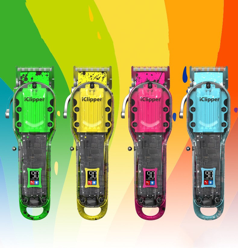 Transparent Hair Clipper Five-color TV Push – Beard Air