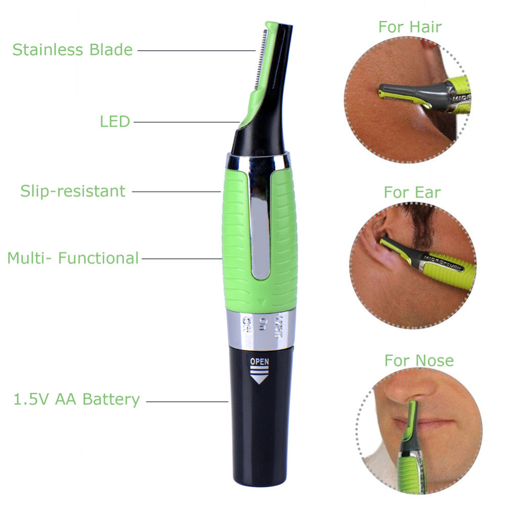 Water Resistant Nose Ear Hair Trimmer Clipper Shave Hair Remover ...