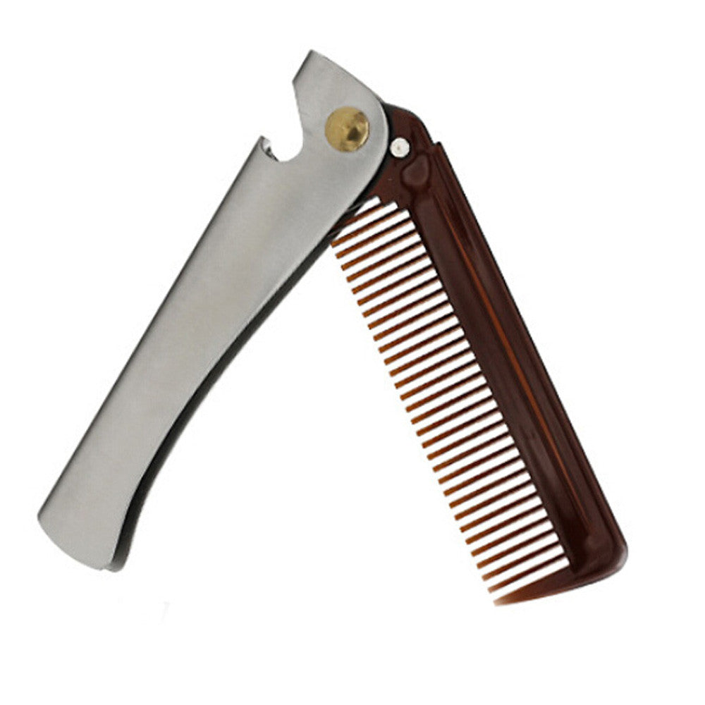 Folding Portable Pocket Men's Oil Hair Comb Folding Comb – Beard Air