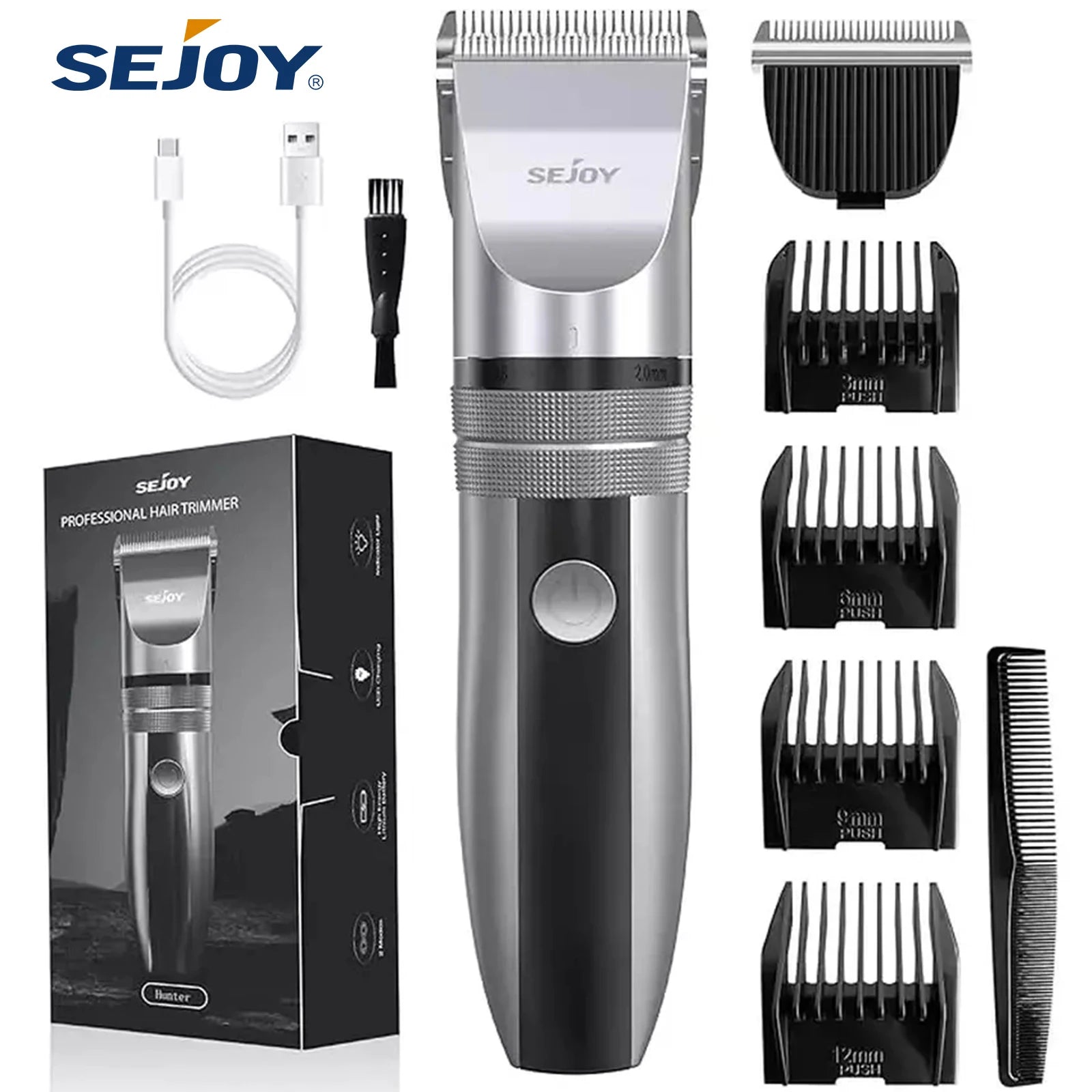 Sejoy Professional Hair Clippers for Men Beard Trimmer – Beard Air