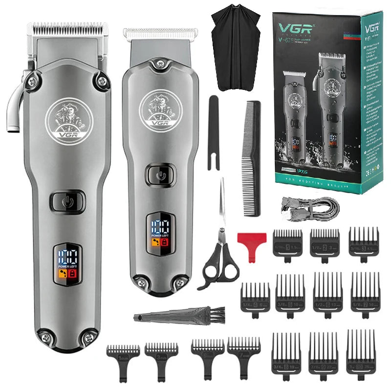 Original VGR Waterproof Combo Set Professional Hair Trimmer Machine ...