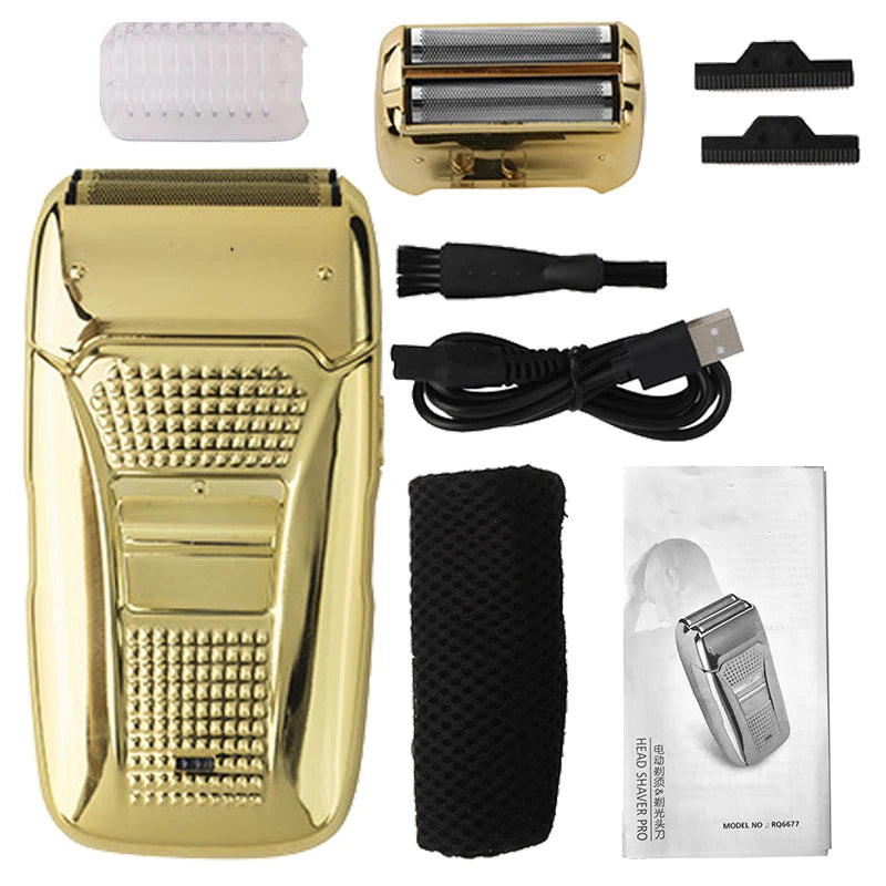 Foil Shavers for Men All Metal Housing Foil Shaver Razor – Beard Air