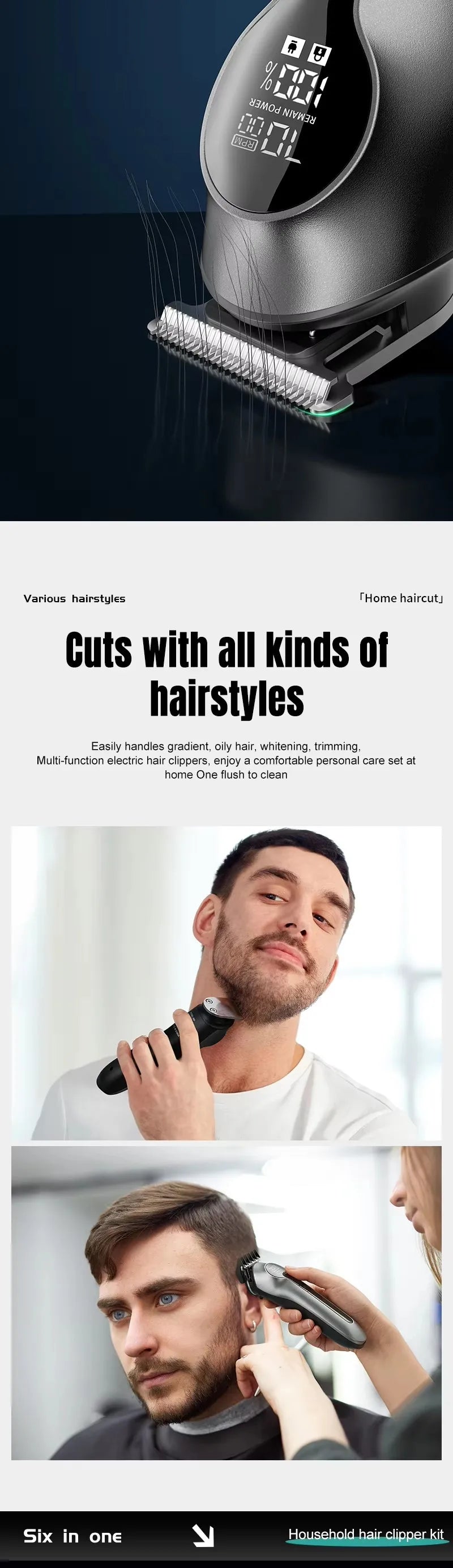 Xiaomi Youpin 6-in-1 Multifunctional Grooming Kit Hair Clipper – Beard Air