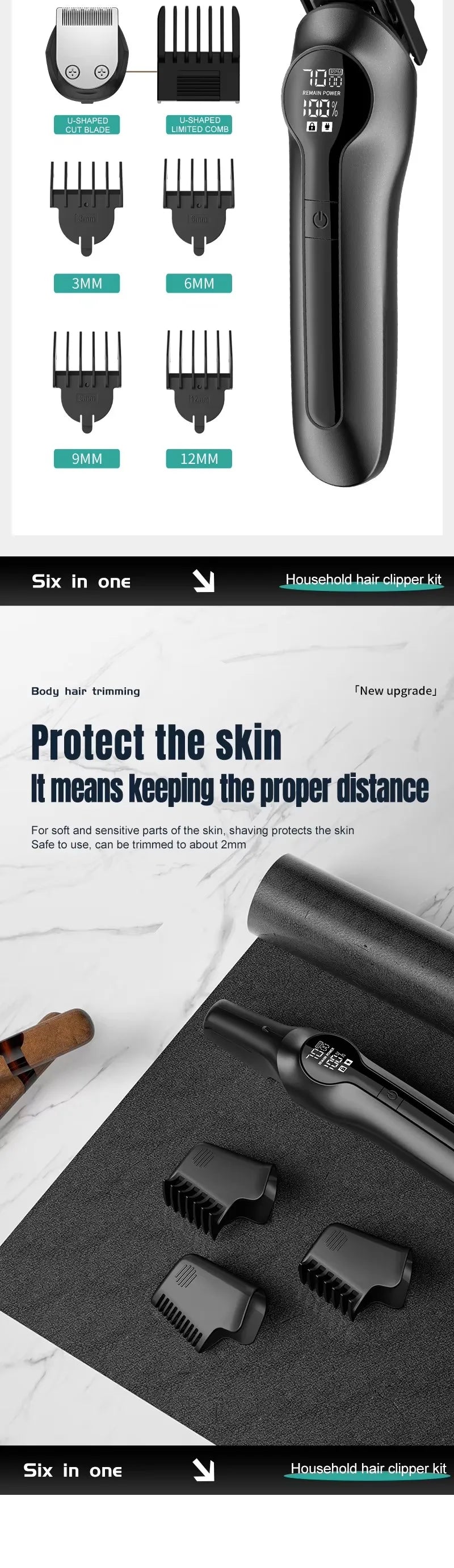 Xiaomi Youpin 6-in-1 Multifunctional Grooming Kit Hair Clipper – Beard Air