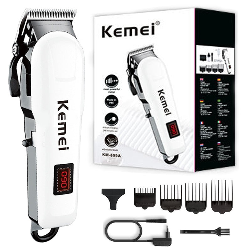 809A Professional Hair Trimmer Adjustable Electric Cord/Cordless ...