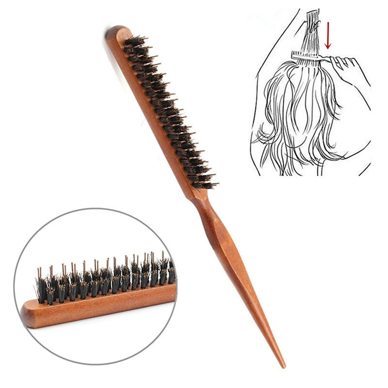 Barber Pig Bristles Hair Comb Rat Tail – Beard Air