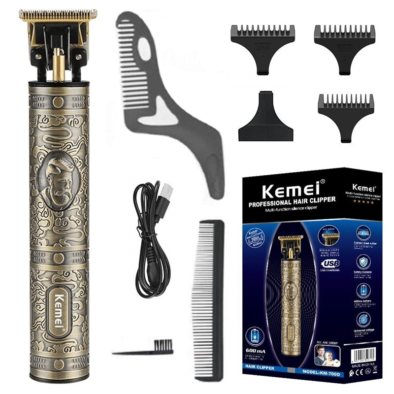 Original Kemei Zero Blade 2 Speed Metal Hair Trimmer For Men – Beard Air