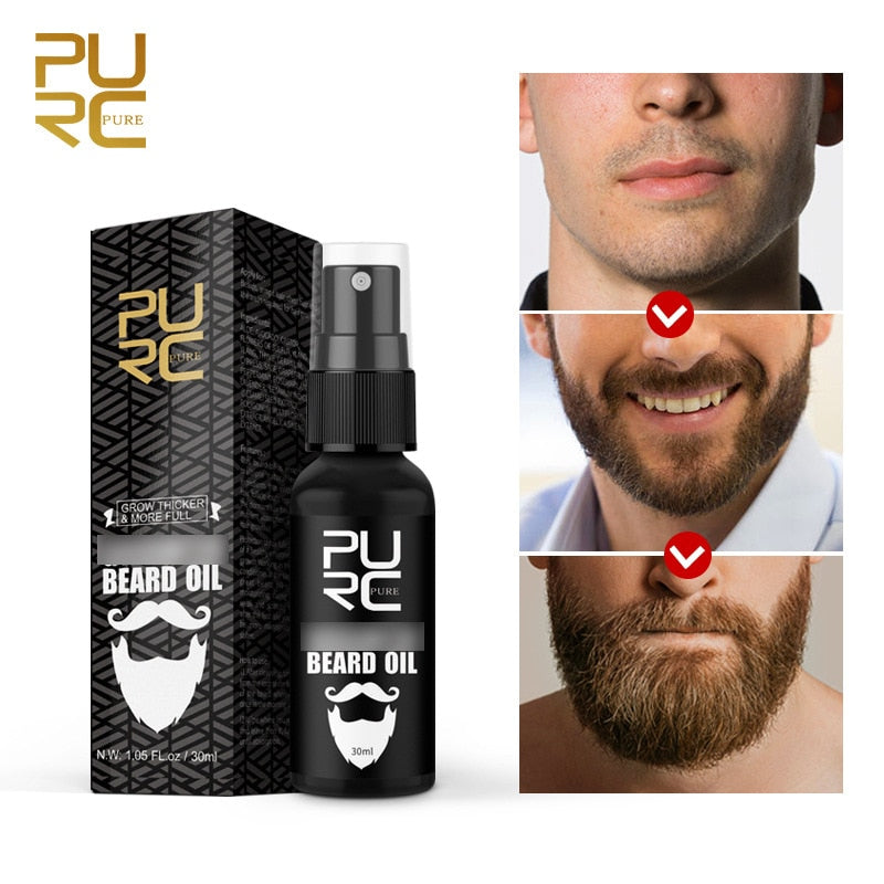 Fast Beard Growth Enhancer Oil Spray Natural Beard Anti Hair Loss ...