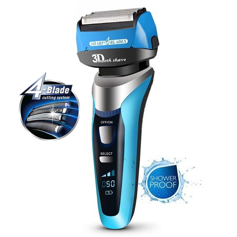 Waterproof cleaning shaver rechargeable – Beard Air
