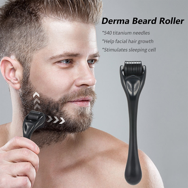 DRS 540 Beard Derma Roller Titanium For Hair Growth – Beard Air
