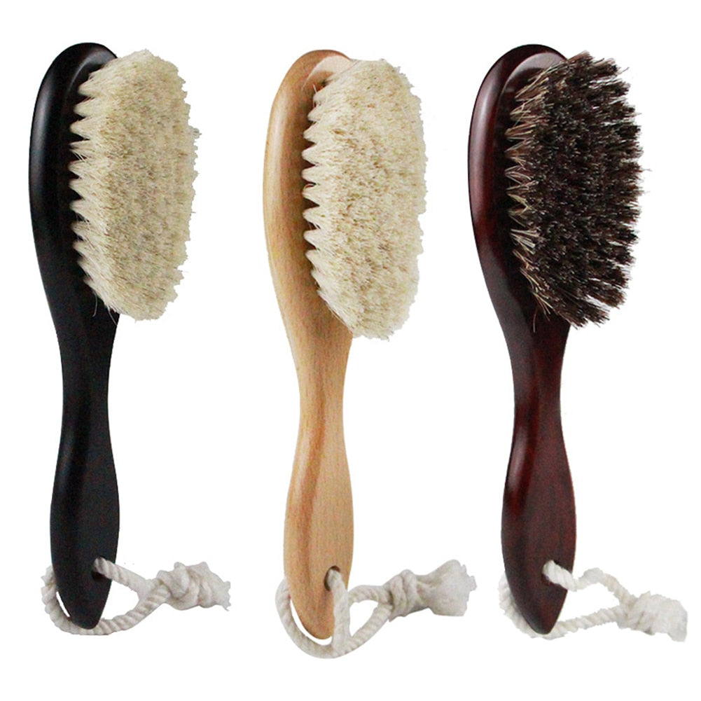 Natural Soft Goat Bristle Hair Sweeping Brush – Beard Air