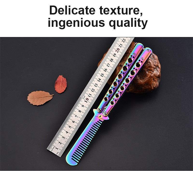 Best Seller Foldable Butterfly Comb Stainless Steel Training Butterfly ...
