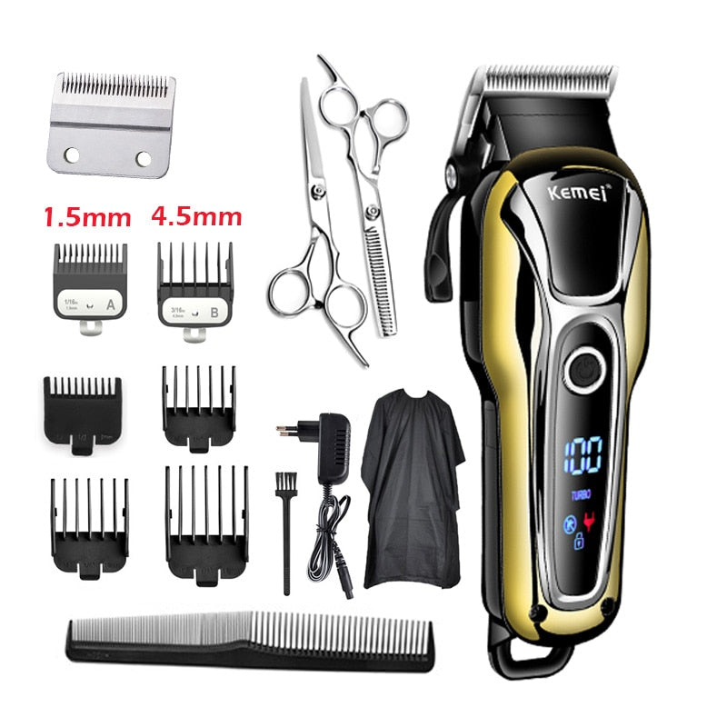 100-240V Professional hair clipper for barber rechargeable hair trimme ...