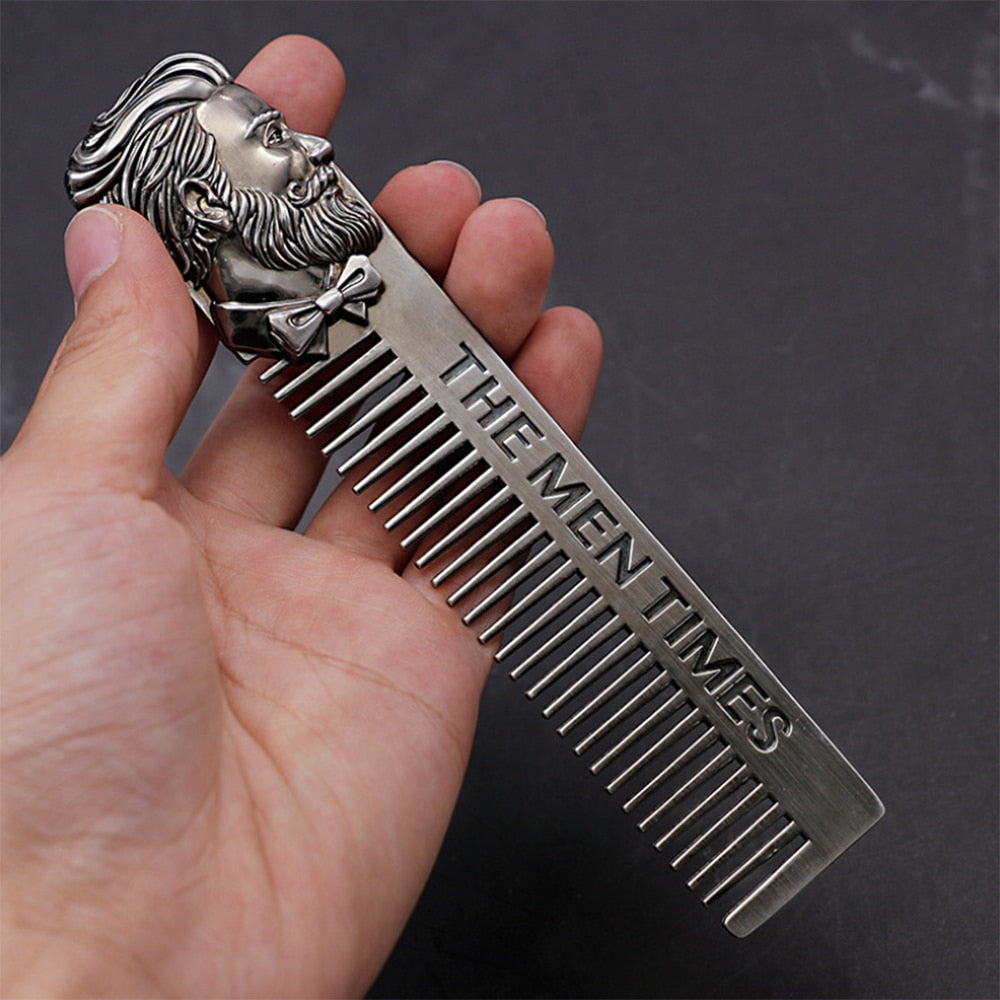 Men Beard Shaping Template Stainless Steel Beard Comb – Beard Air
