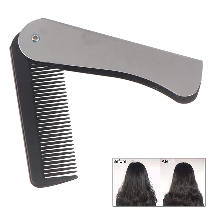 Portable Folding Pocket Combs For Men Oil Head – Beard Air