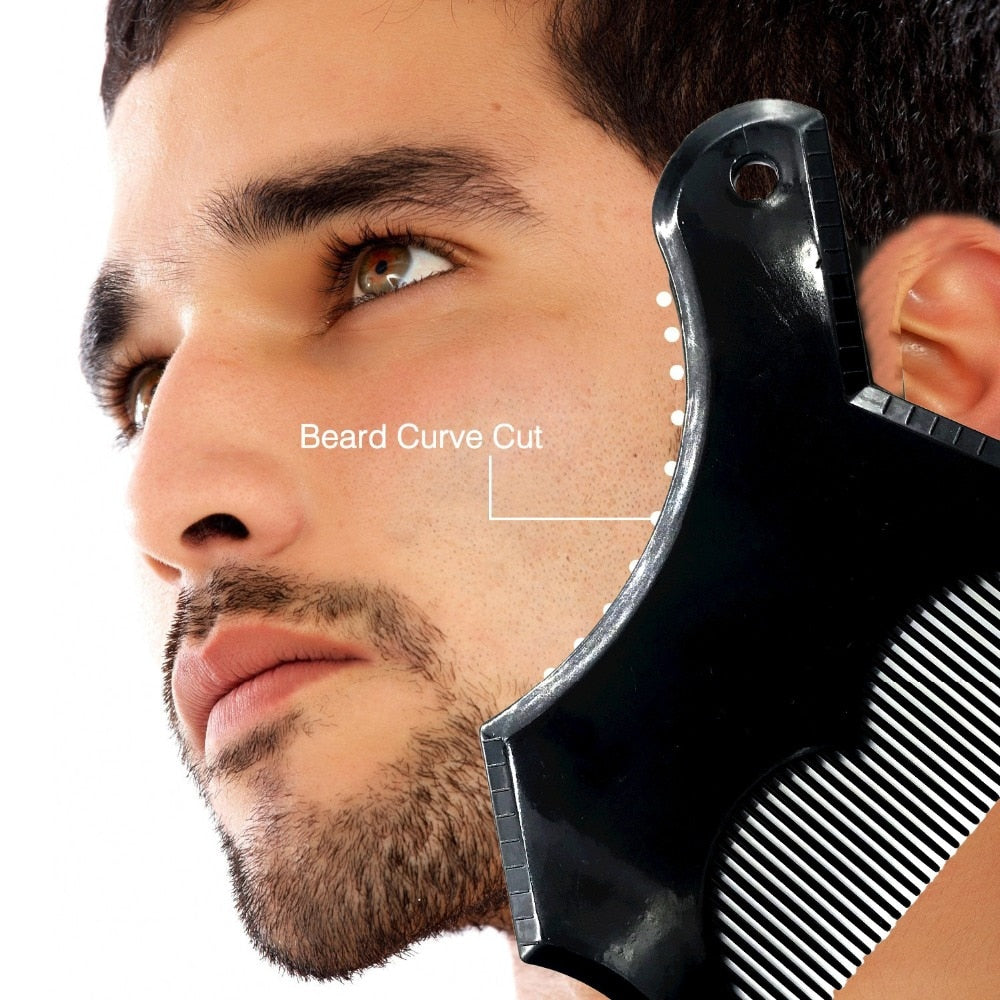 Best Seller Men Beard Shaping Styling Beard Trim Template Comb – Beard Air