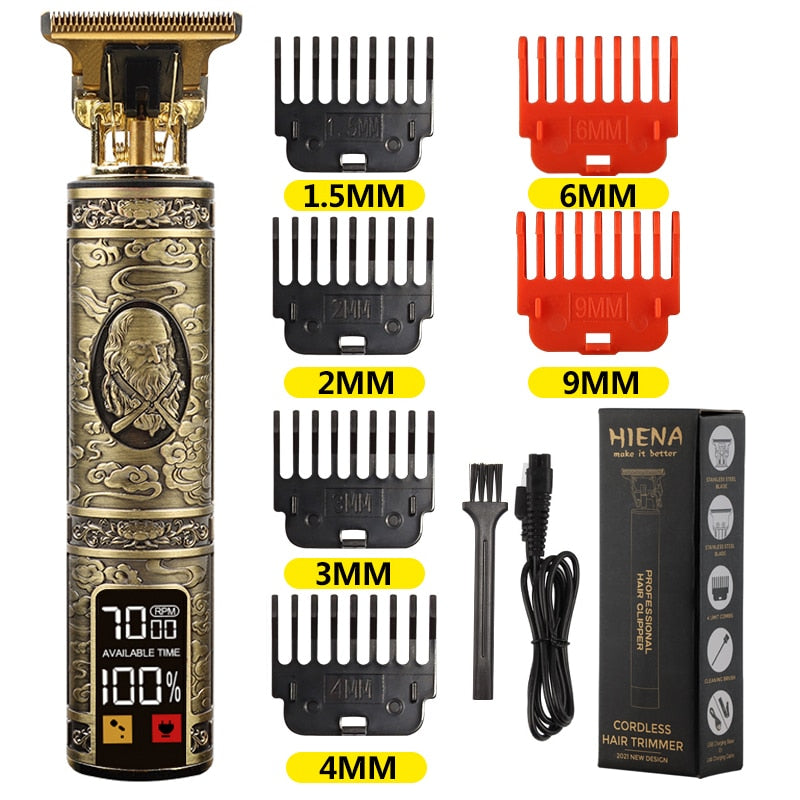 LCD T9 Electric Hair Clipper Hair Trimmer – Beard Air