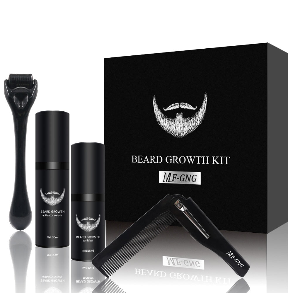 Beard Growth Kit Barber Hair Enhancer Thicker Set – Beard Air