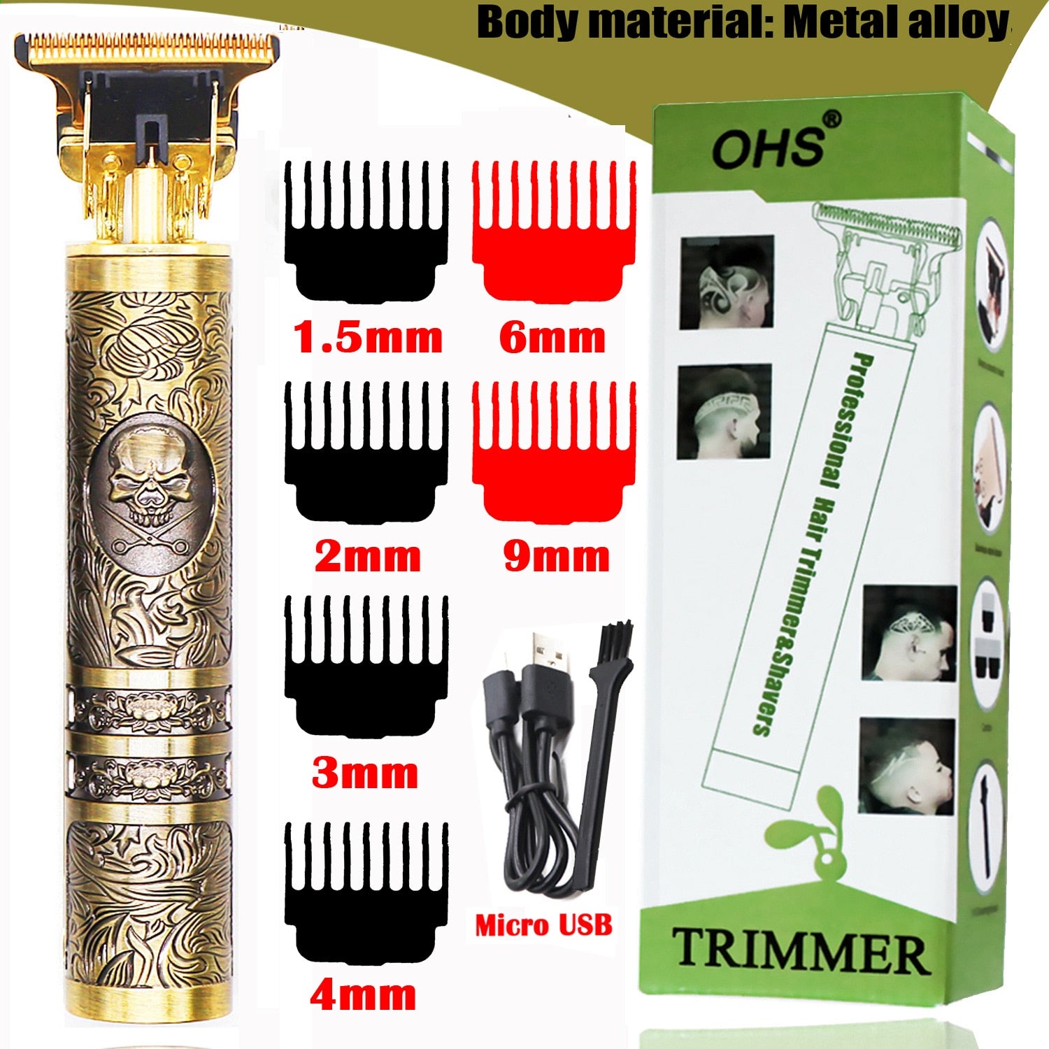 USB Electric Cordless Hair Cutting Machine – Beard Air