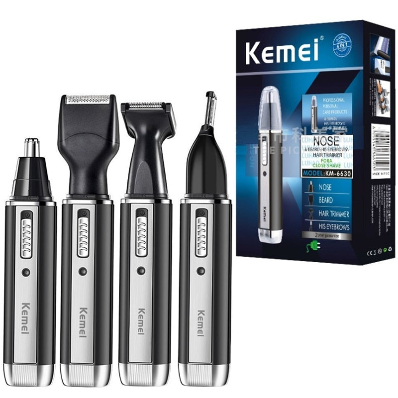 Kemei Rechargeable nose trimmer beard trimer for men micro shaver ...